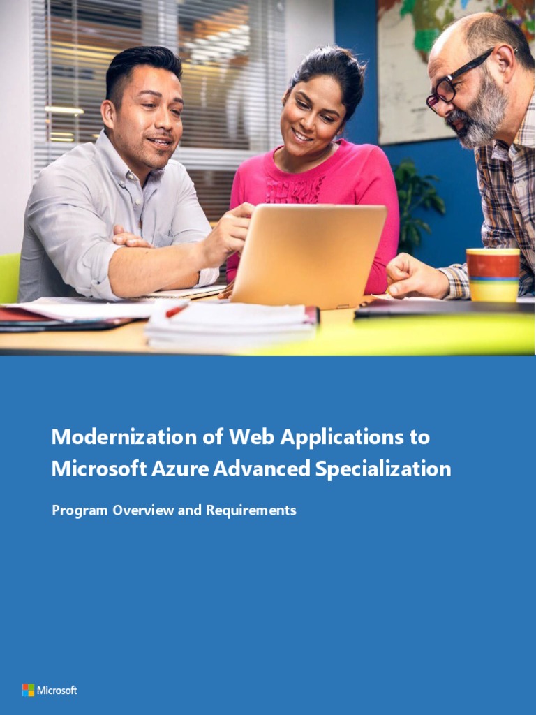 Modernization Of Web Apps To Microsoft Azure Advanced Specialization