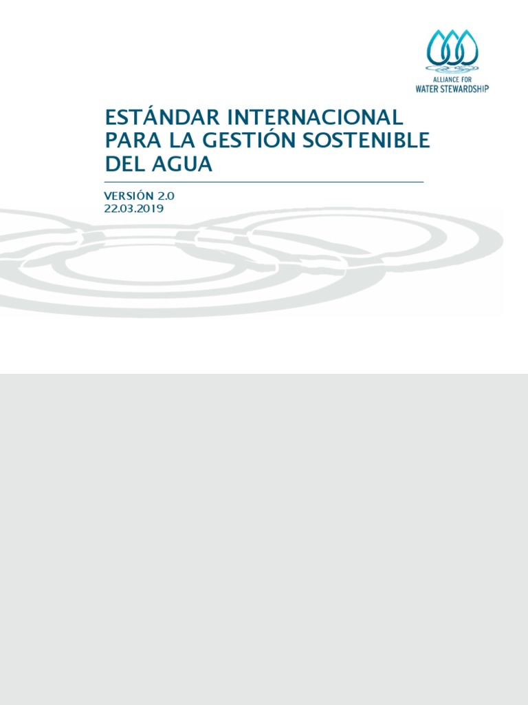 AWS Standard V2.0 en Espanol | PDF | Agua | Sustentabilidad