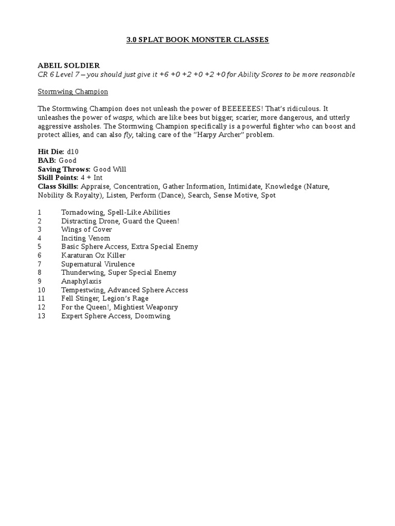 Monster Classes 2 | PDF | Sword | Fires