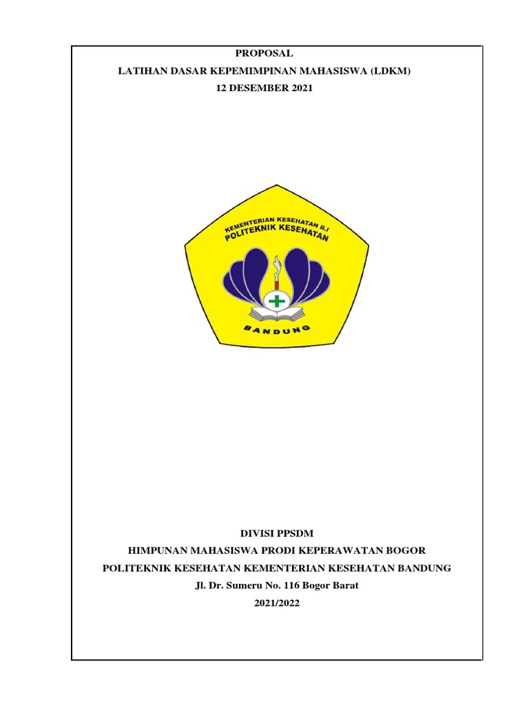Proposal LDKM 2021 | PDF | Karier & Perkembangan