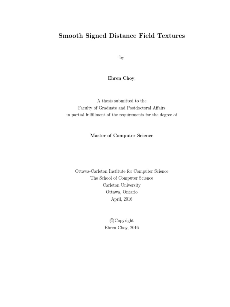 Smooth Signed Distance Field Textures | PDF | Convolution | Texture Mapping