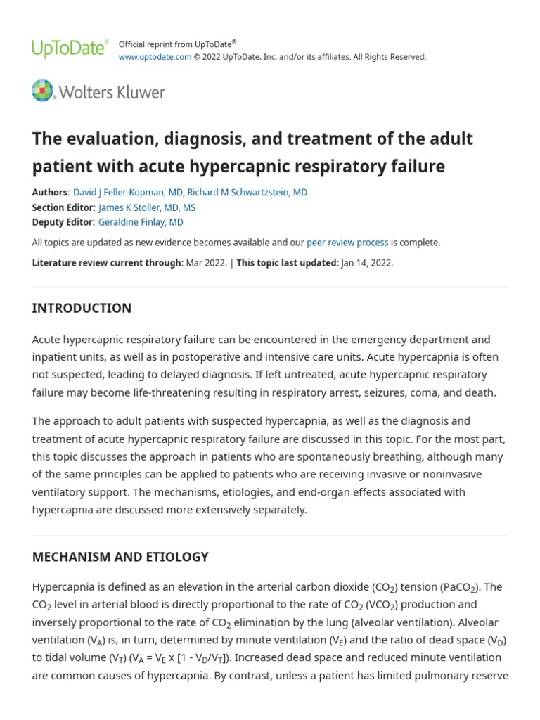 The Evaluation, Diagnosis, and Treatment of The Adult Patient With ...