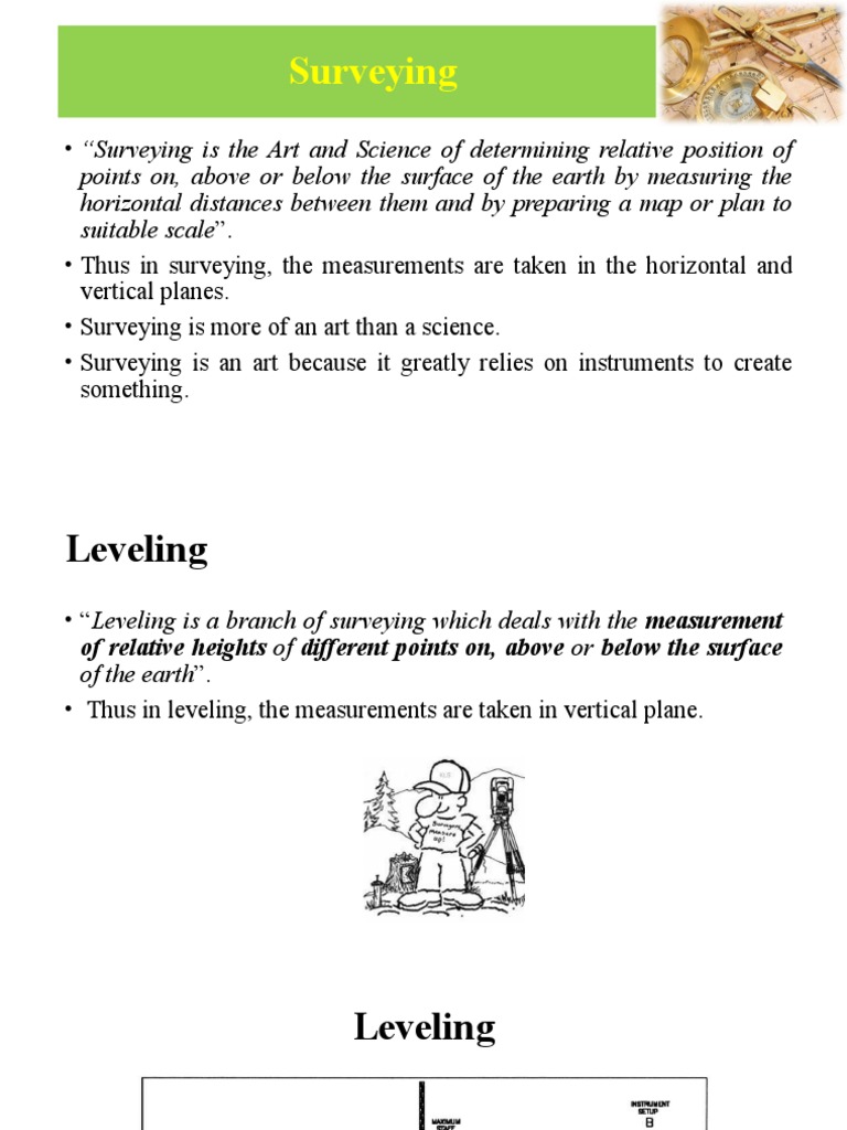 Introduction To Surveying | PDF | Surveying | Map