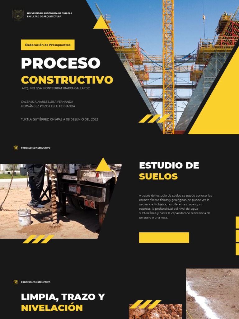 Proceso Constructivo | PDF | Fundación (Ingeniería) | Ciencias de la Tierra