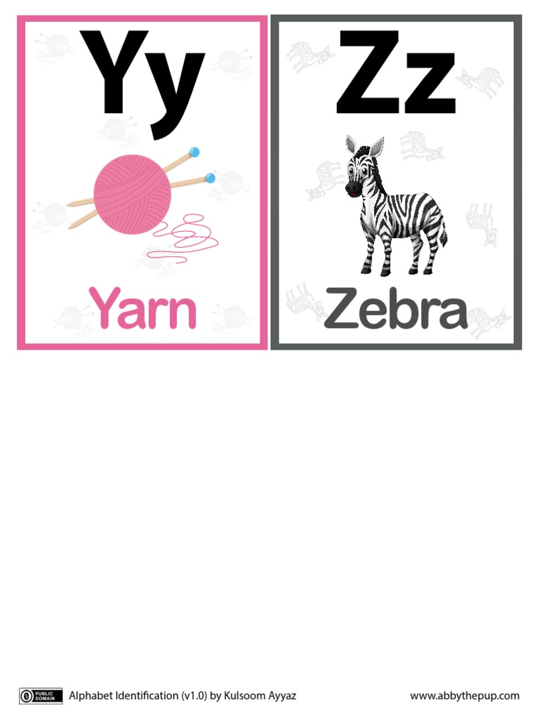 Zebra: Alphabet Identification (v1.0) by Kulsoom Ayyaz | PDF