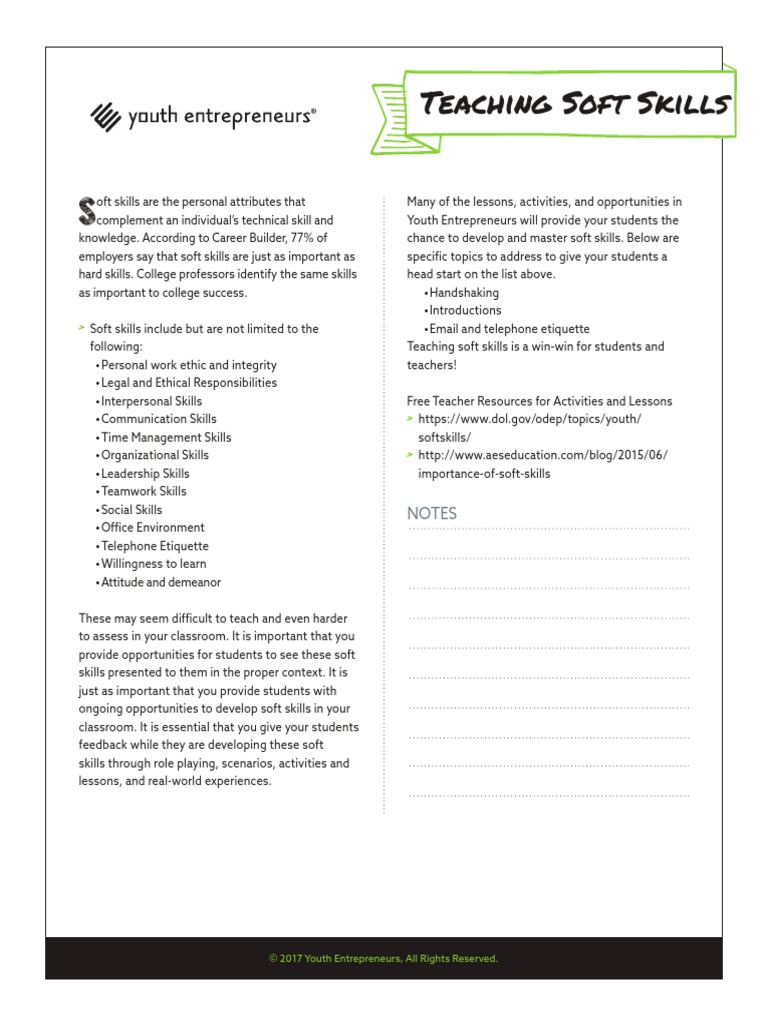 Teaching Soft Skills Guide | PDF