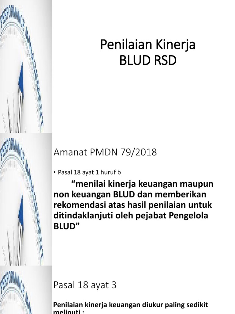 Penilaian Kinerja BLUD Rumah Sakit | PDF
