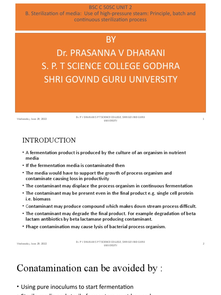 BY Dr. Prasanna V Dharani S. P. T Science College Godhra Shri Govind Guru University | PDF ...