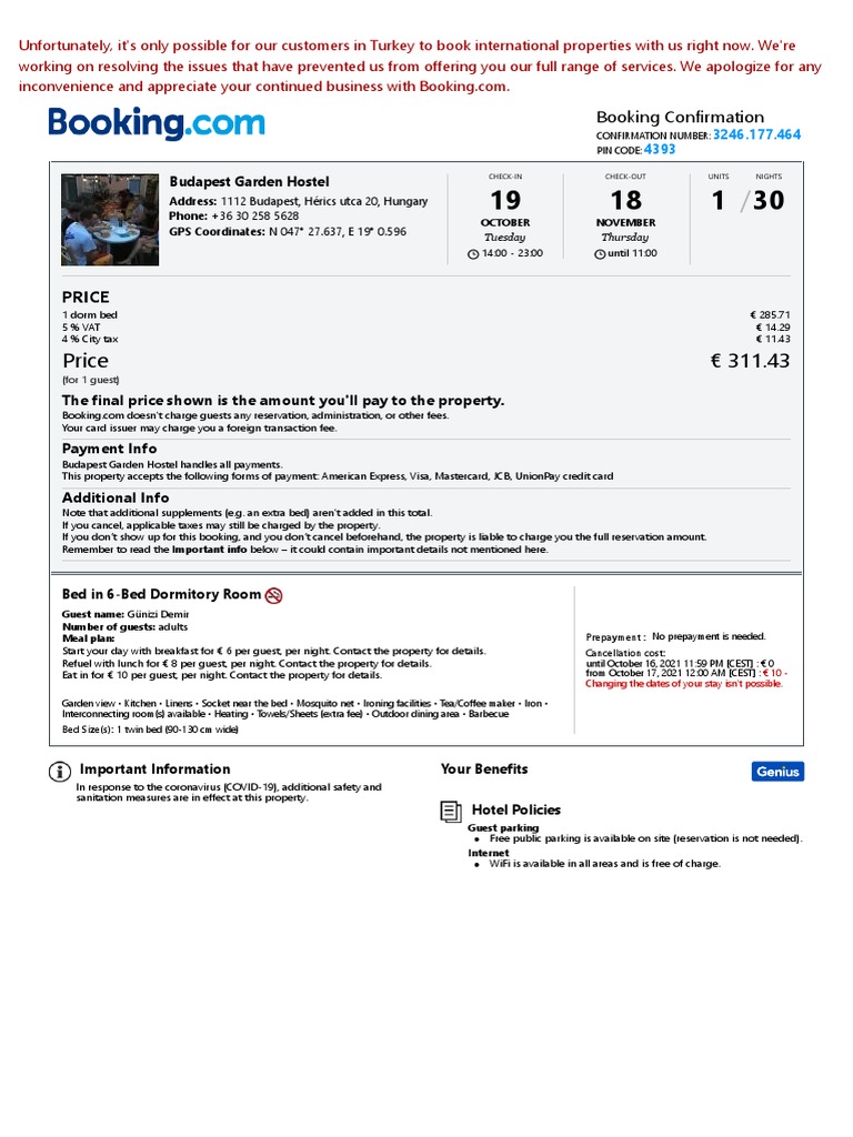 Manage Your Bookings - Booking - Com1 | PDF | Credit Card | Services ...