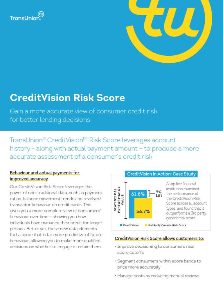 Product Creditvision Risk Scores As | PDF | Risk | Finance & Money ...