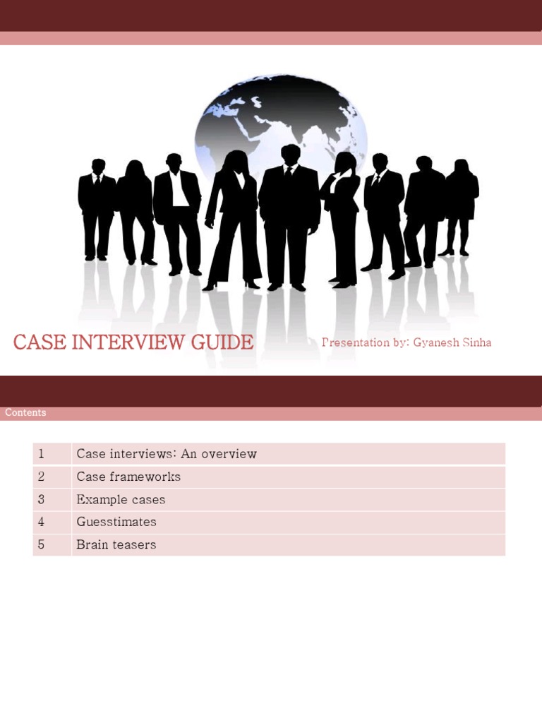 Case Interview Guide | PDF | Competition | Market (Economics)