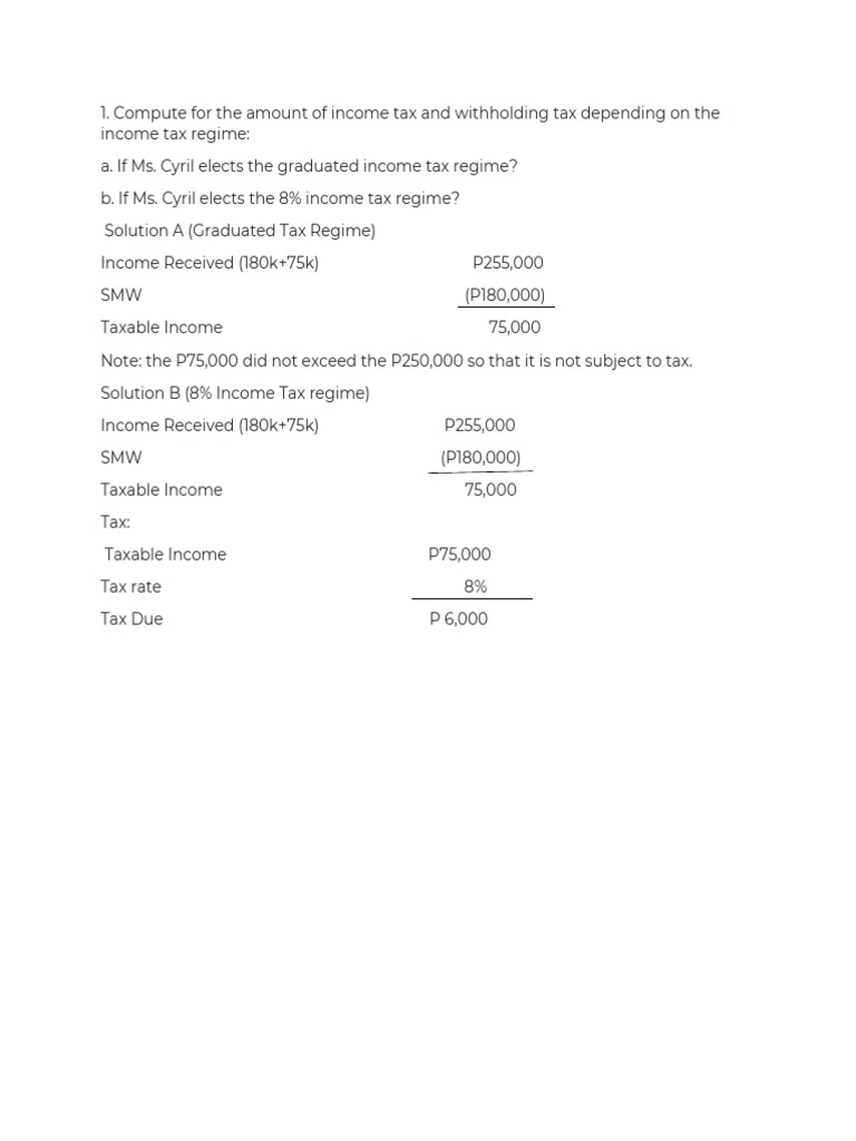 2.2 Exercise - Basic Income Tax and ITR Filing | PDF