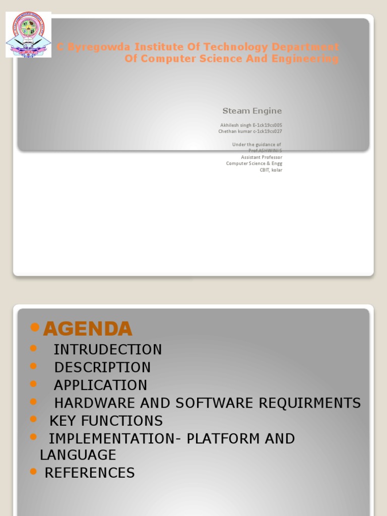 of Steam Engine | PDF