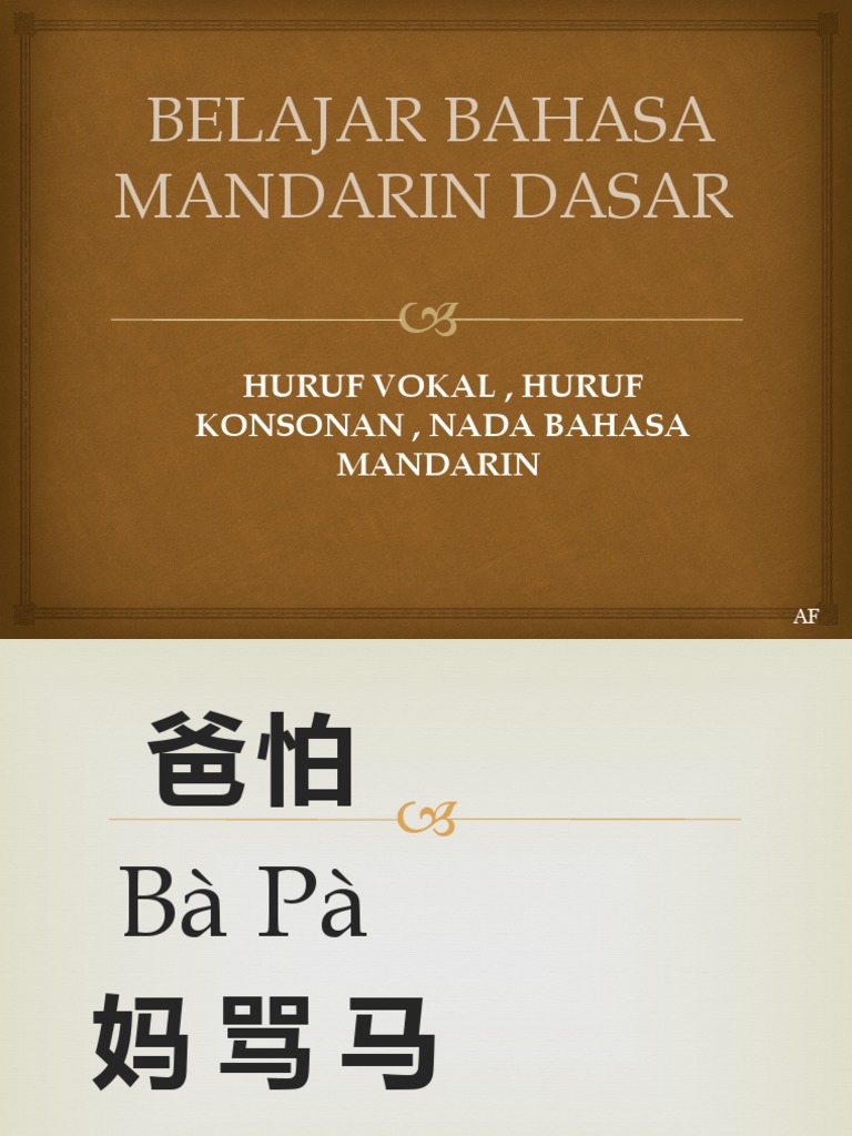 Belajar Bahasa Mandarin Dasar | PDF