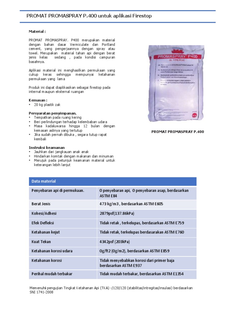 P400 Firestop Brochure | PDF