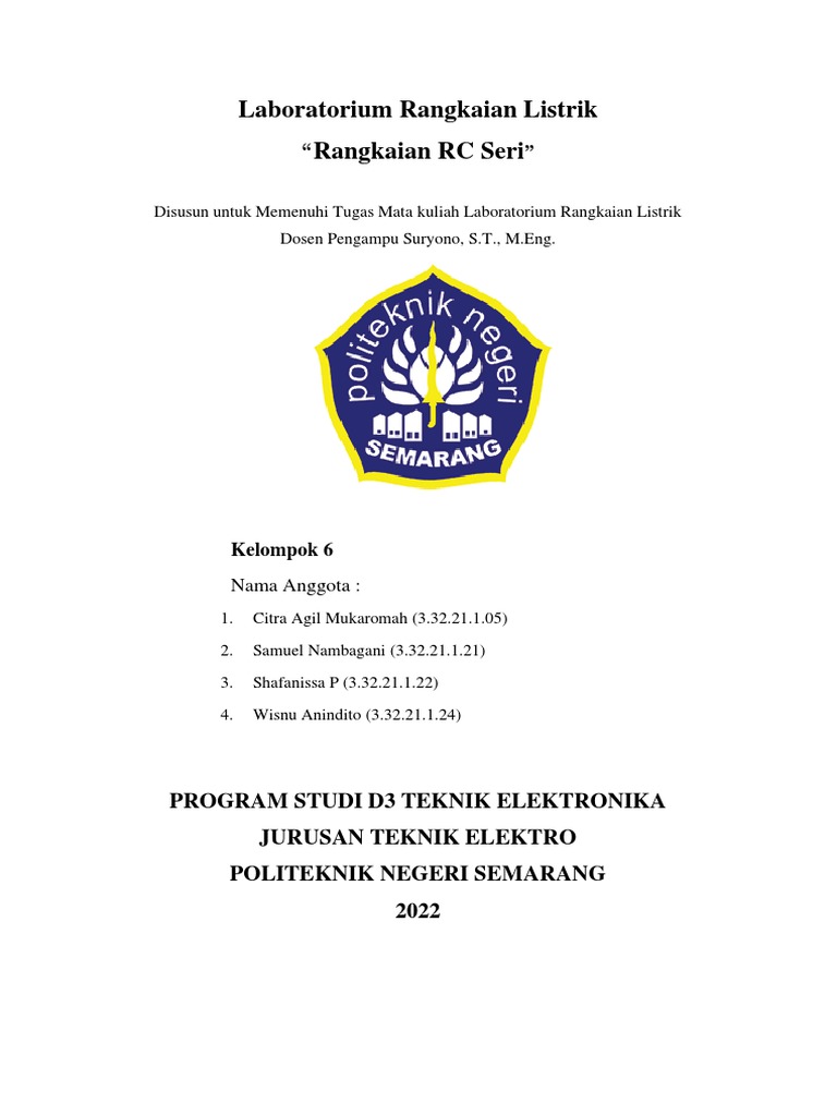 Rangkaian RC Seri | PDF