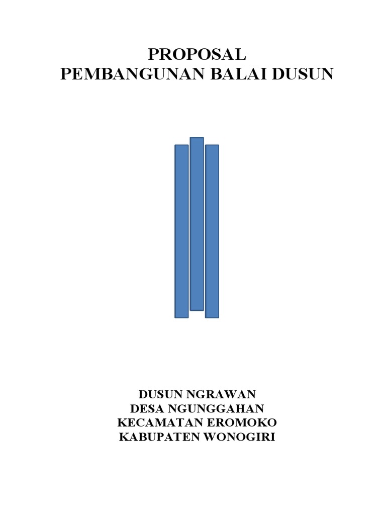 Proposal Balai Dusun | PDF