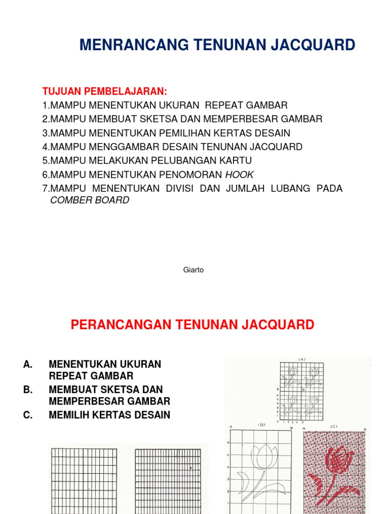 8-Prak. Tenun2 (Jacquard1) | PDF