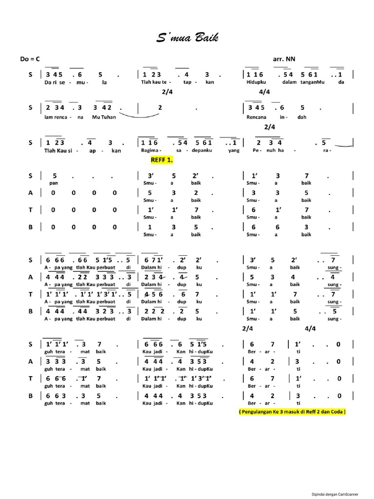 Smua Baik SATB | PDF