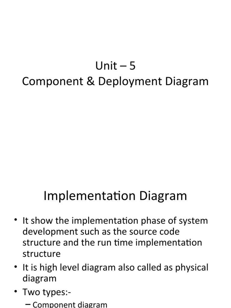Unit 8-Component-Diagram Model | Download Free PDF | Component Based Software Engineering ...