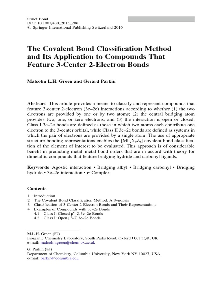(BOOK CHAPTER) - 2015 - The Covalent Bond Classification Method and Its ...