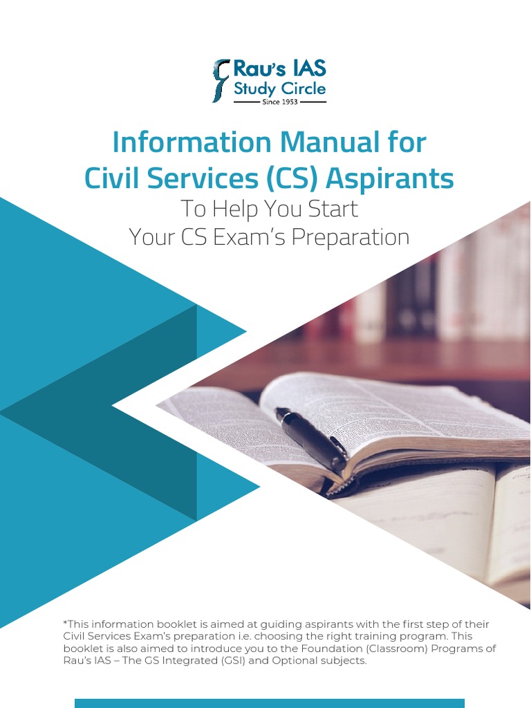 Information Manual For Civil Services (CS) Aspirants: To Help You Start ...