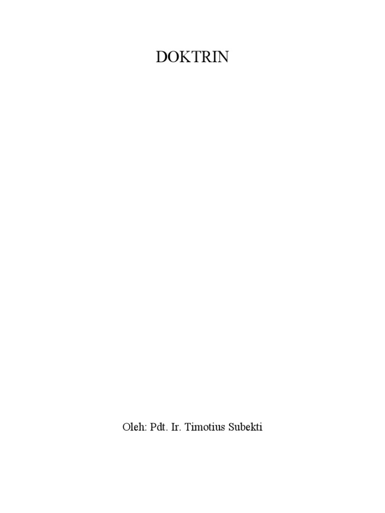 Doktrin | PDF