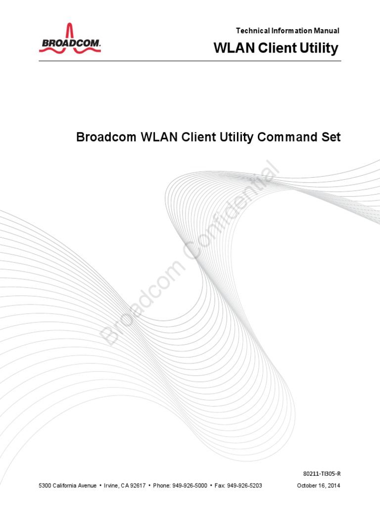 Confidential: WLAN Client Utility | PDF | Wireless Lan | Electronics