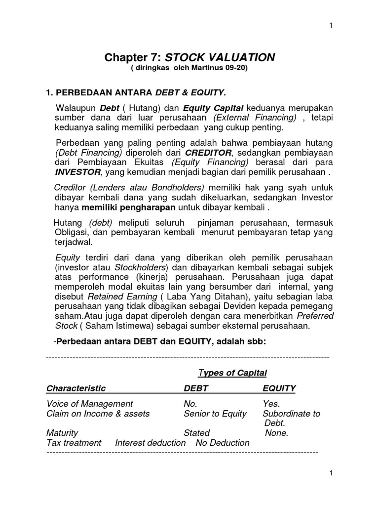 Chap 7 Stock Valuation - Gitman 09 - 20 | PDF