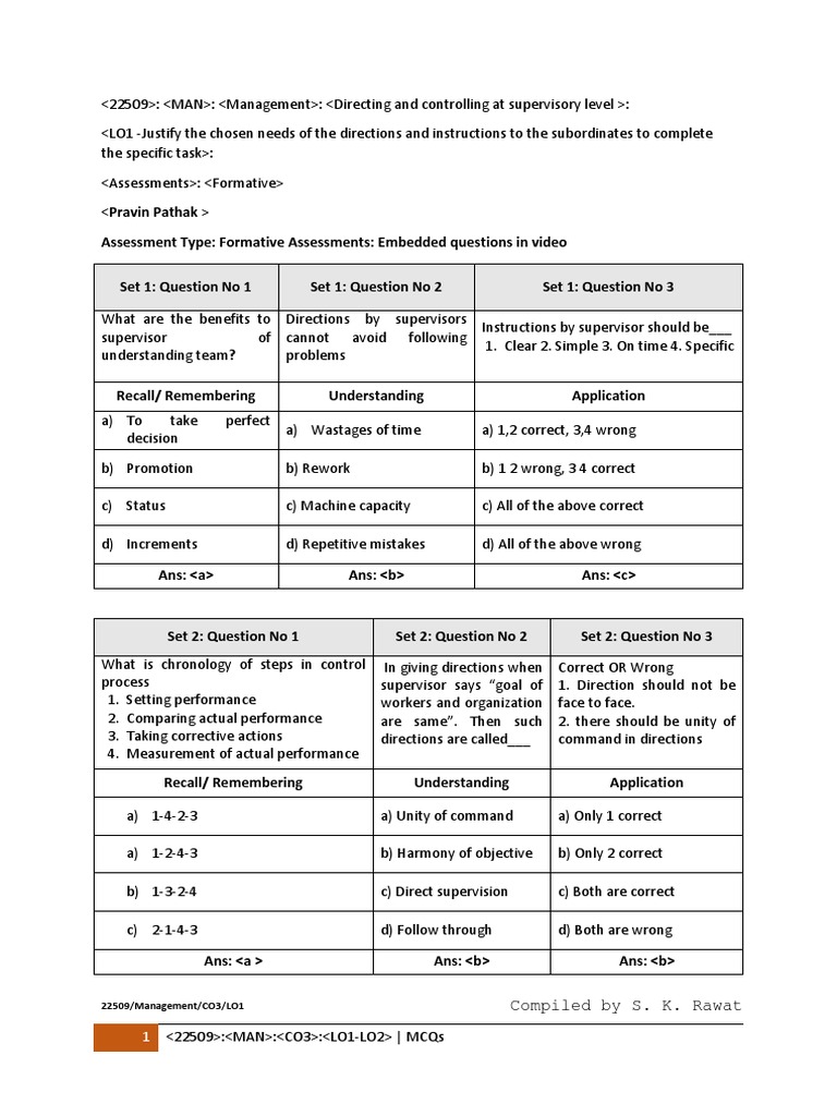CO3 - MCQs | PDF | Multiple Choice | Audit