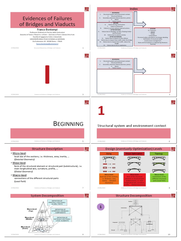 Evidence of Failures of Bridges and Viaducts RID | PDF | Civil ...