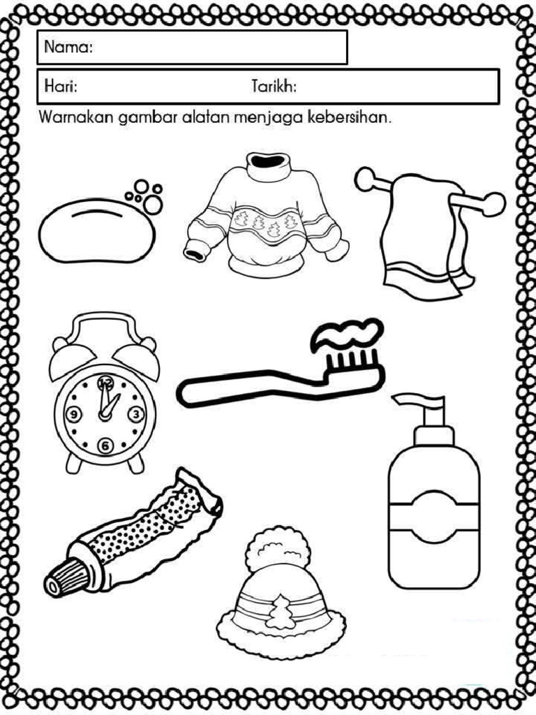 Pengurusan Diri Thn 1 Alatan Kebersihan Diri Worksheet - Vro Pengurusan Diri Thn 1 Alatan Kebersihan Diri Worksheet - Vro