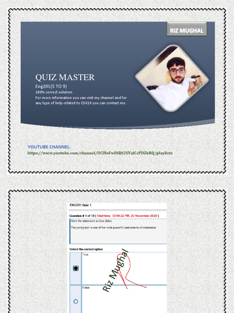 Eng201 Lec 5 To 9 Quiz Pdf