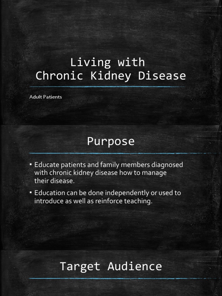 Teaching Plan | PDF | Chronic Condition | Chronic Kidney Disease