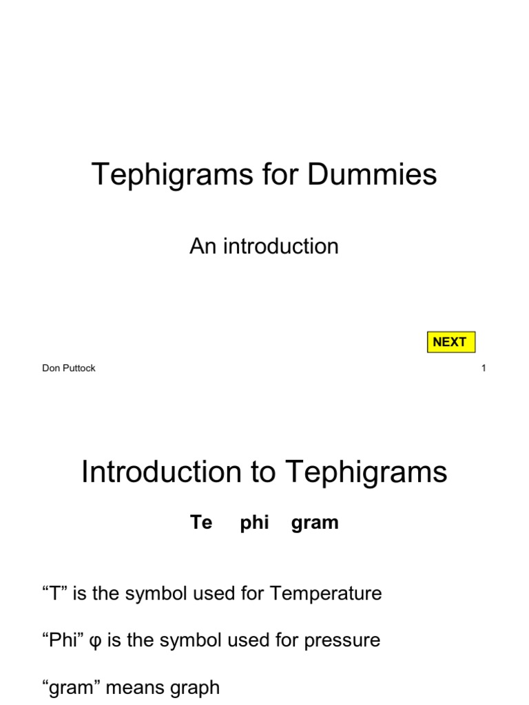 Tephigrams For Dummies | PDF | Altitude | Thermodynamic Properties