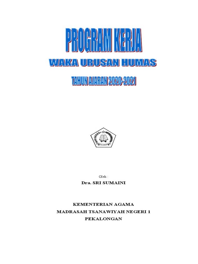 Rencana Kerja Waka Humas MTs 2020/2021 | PDF