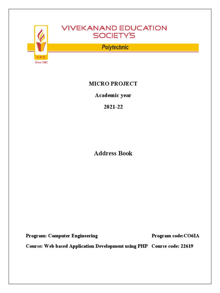 WBP Micro Project | PDF | Databases | Php