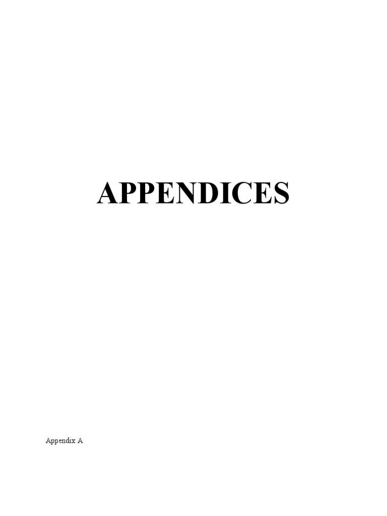Appendices: Appendix A | PDF | Errors And Residuals