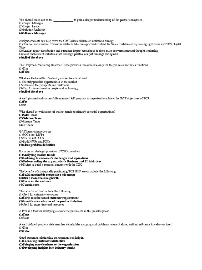 Growth and Transformation - Primer - E0 Assessment | PDF | Sales ...