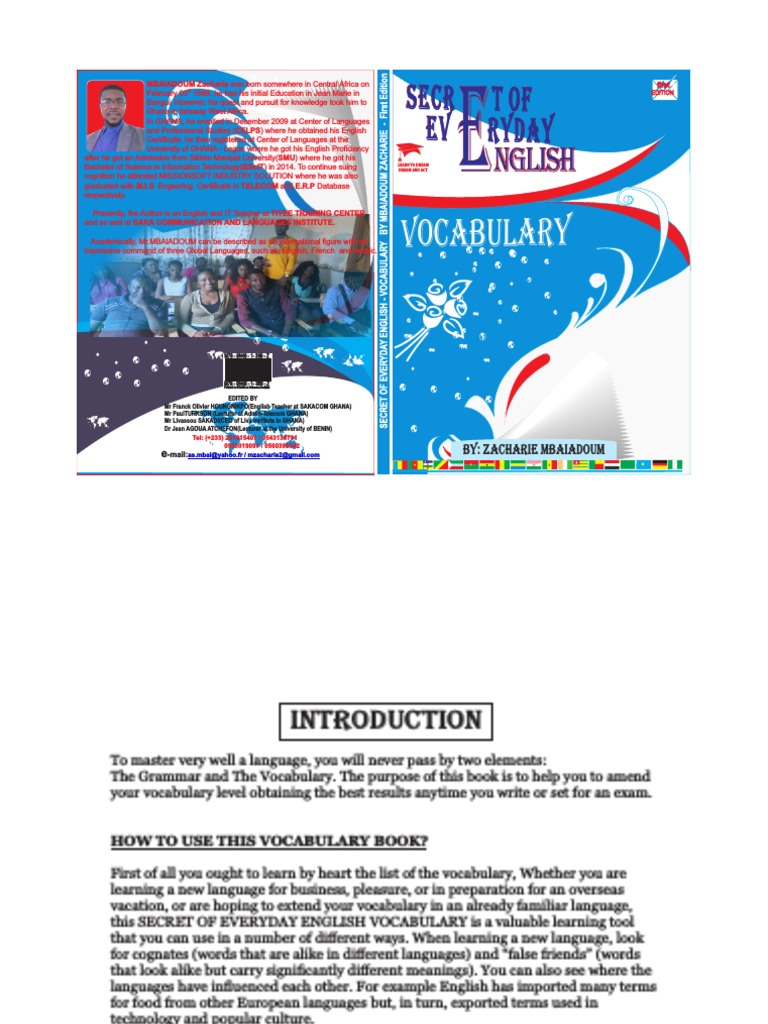 Finished Vocabulary Book | PDF
