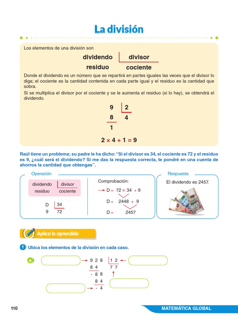 Division 4to Global | Descargar gratis PDF | División (Matemáticas ...