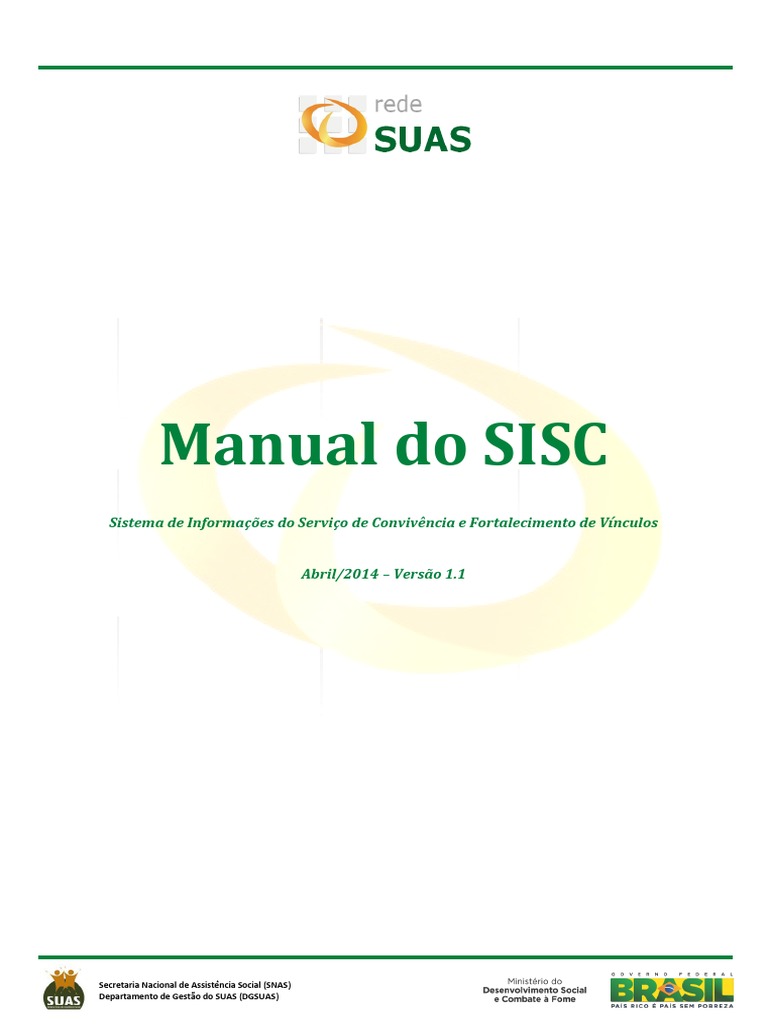 SISC Manual - V 1 1 | PDF | Autenticação | Sociologia