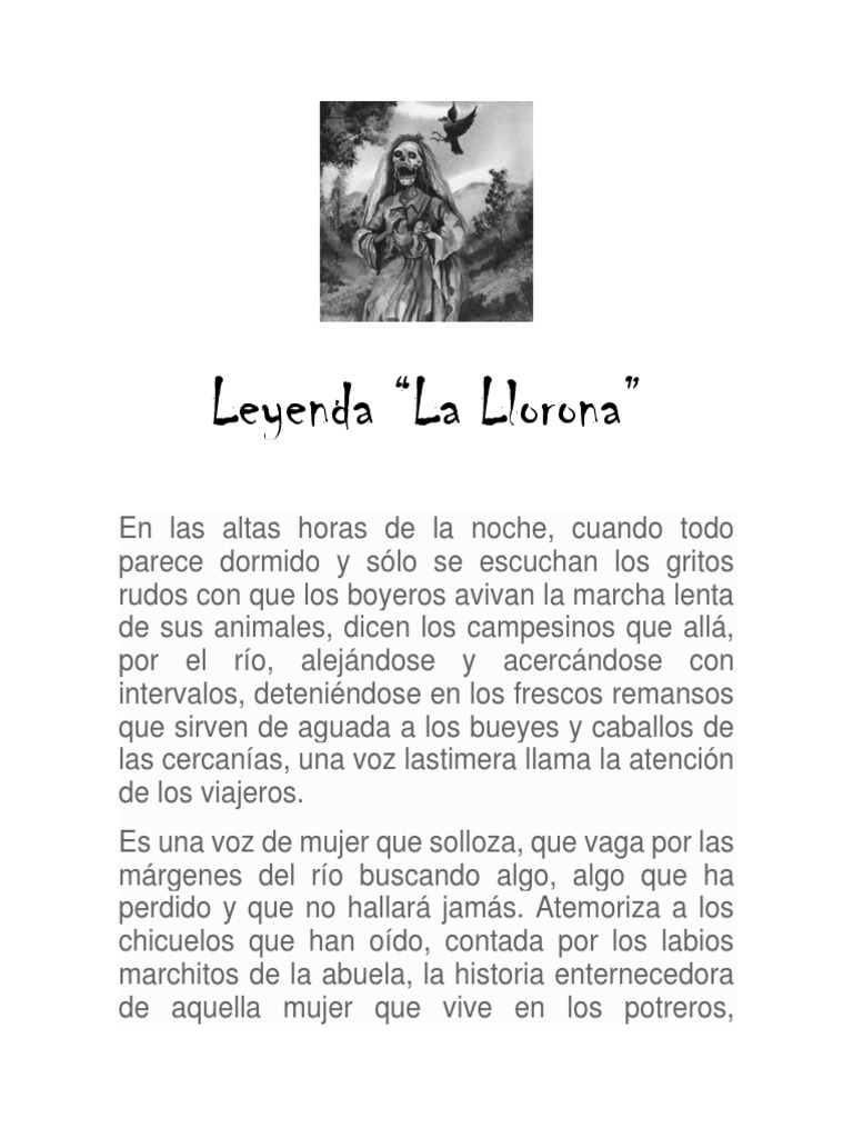 Leyenda La Llorona | PDF