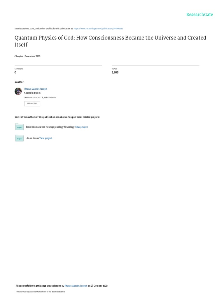 Quantum Physics of God | PDF | Quantum Mechanics | Uncertainty Principle