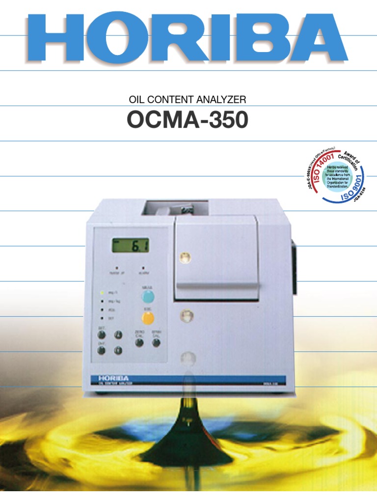 Compact and Simple Oil Content Analyzer: Specifications and Features of ...