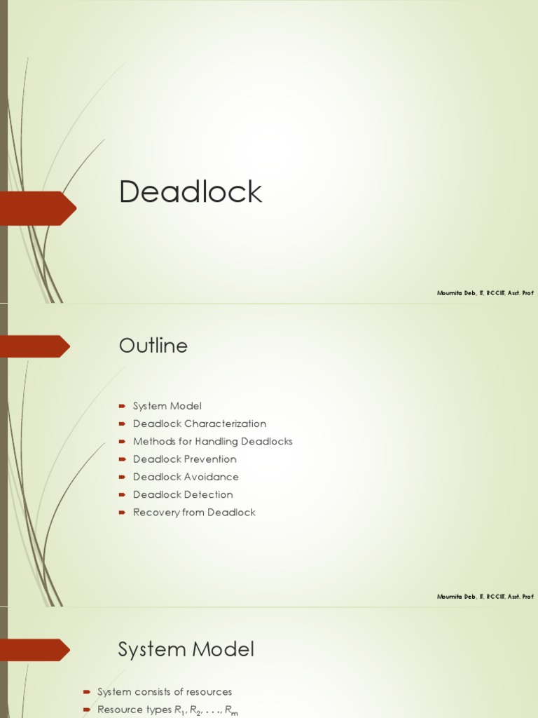 Deadlock Pdf Algorithms Theoretical Computer Science
