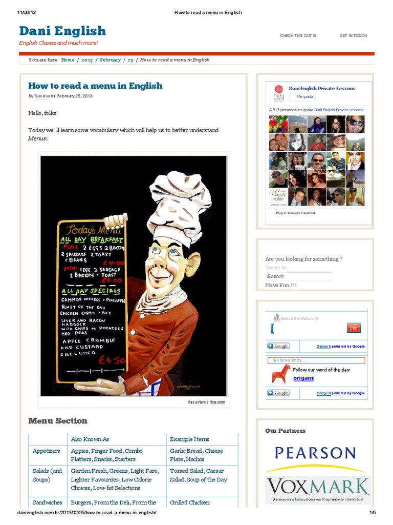 How to Navigate Restaurant Menus: A Guide to Common Menu Sections and ...