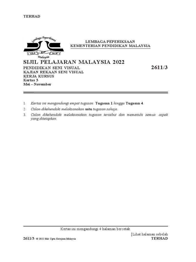 Soalan Kerjakursus KRSV 2022 | PDF