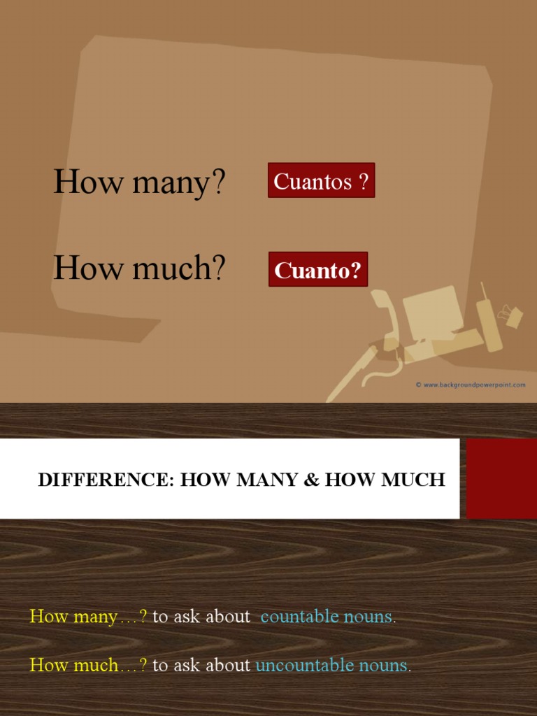 How to Use "How Many" and "How Much" | PDF