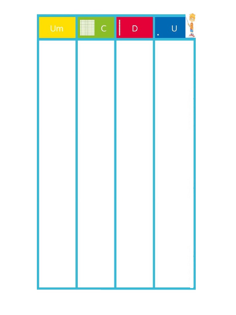 Tablero de Valor Posicional - Pizarra Magica | PDF